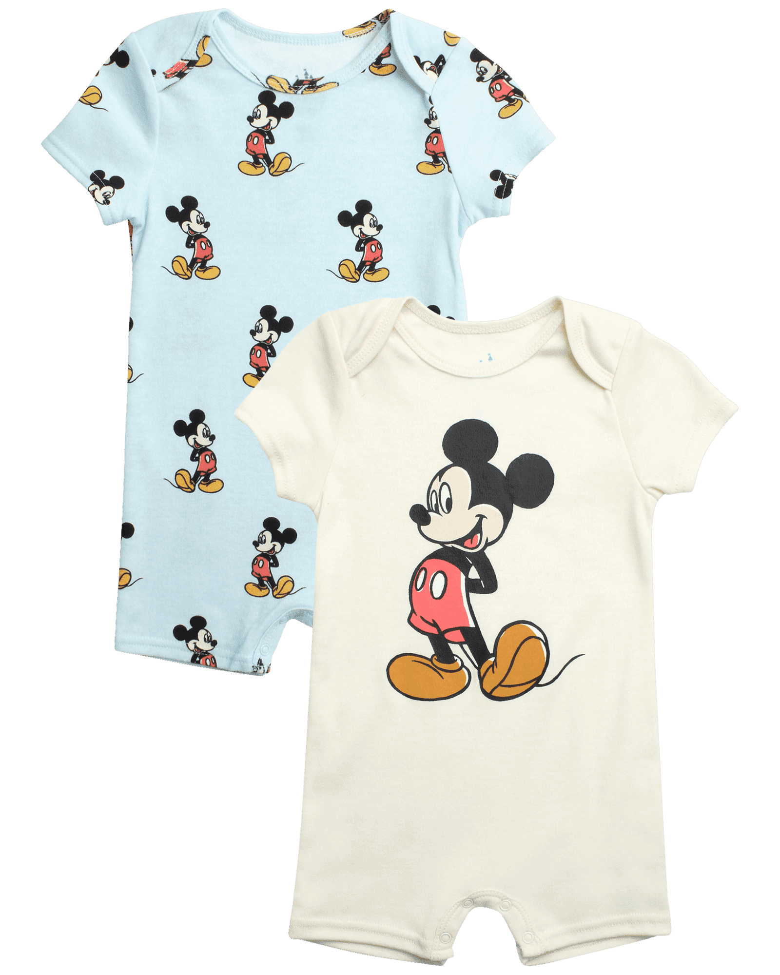Disney Baby Boys Romper 2 Pack Tiger Pooh Mickey Mouse Newborn/Infant ...