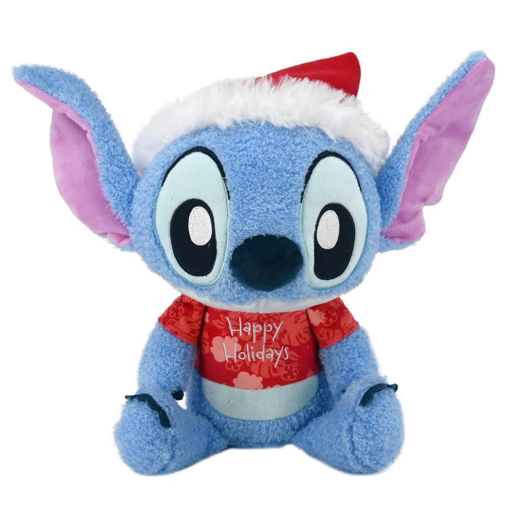 Disney Baby Christmas Stitch With Santa Hat Crinkle Plush - Walmart.com