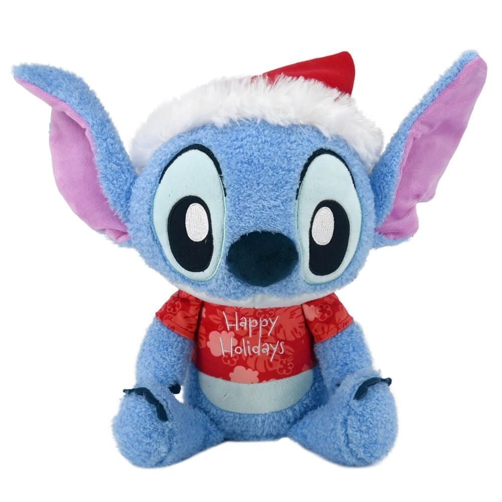 Disney Baby Christmas Stitch With Santa Hat Crinkle Plush - Walmart.com
