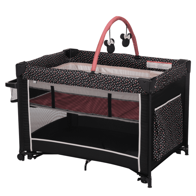 Disney Baby Classic Minnie Mouse 2-in-1 Play Yard with Rocking Bassinet ...