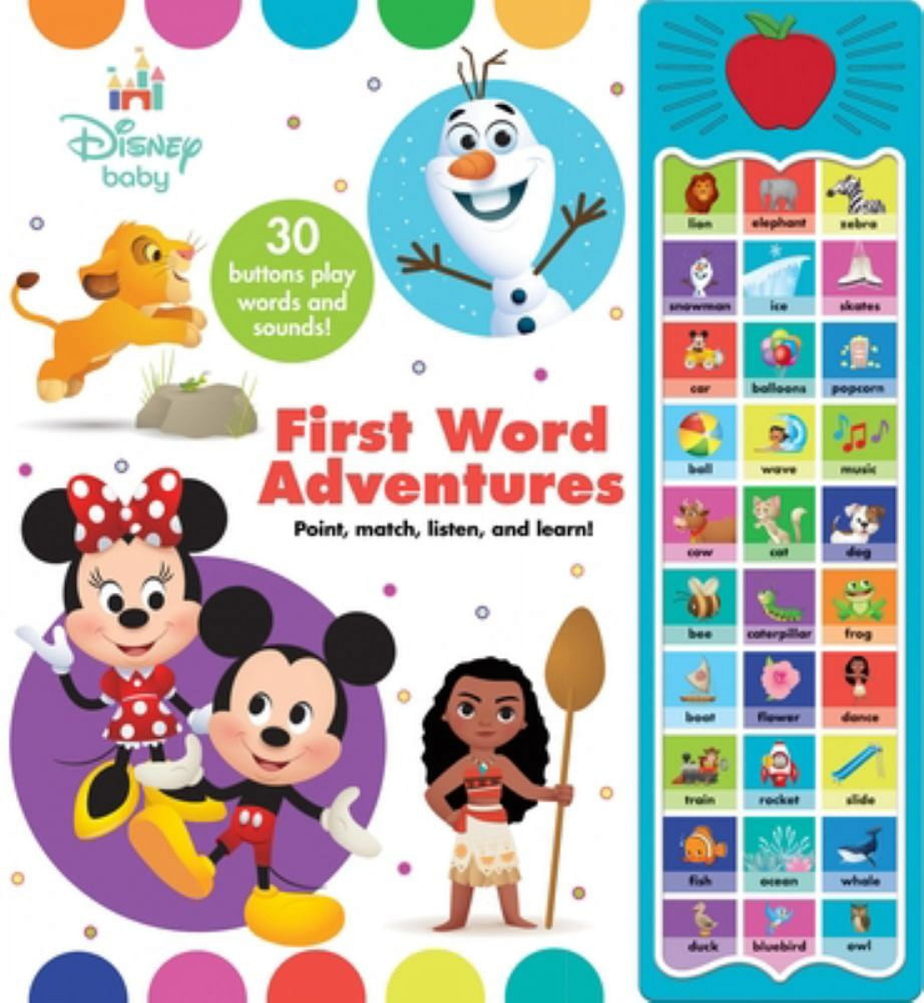 Disney Baby: First Word Adventures Sound Book (Hardcover) - Walmart.com