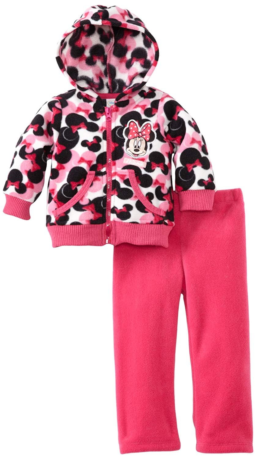 Disney Baby Girls' 2 Piece Minnie Mouse Polar Fleece Set, Bright Pink ...