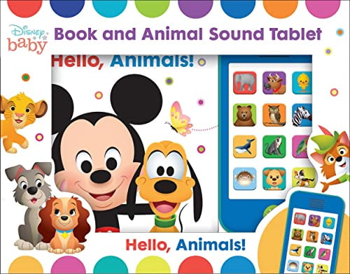 Pre-Owned Disney Baby: Hello, Animals! Book and Animal Sound Tablet Set ...