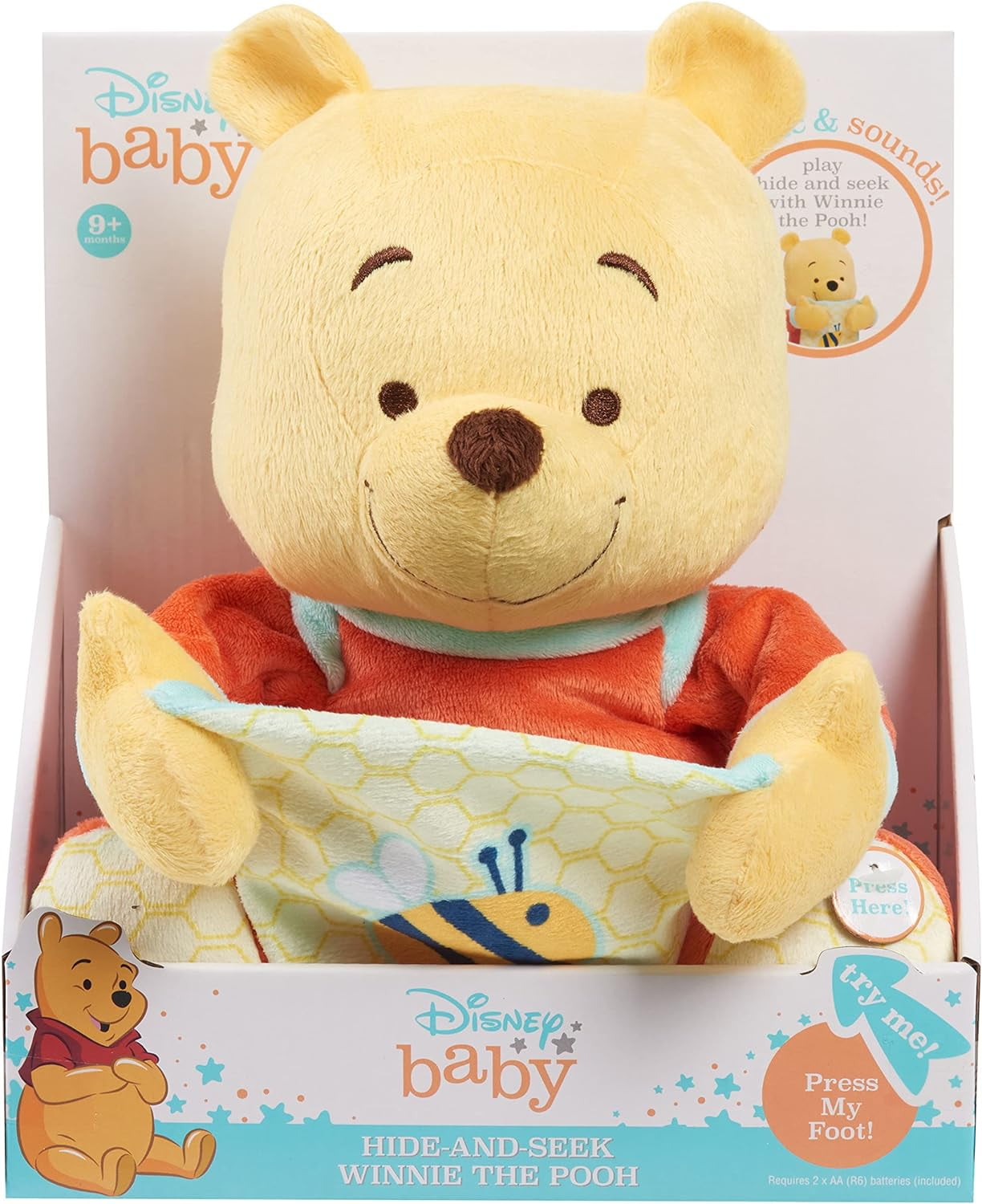 Disney Baby Hide-and-Seek Winnie The Pooh Interactive Plush - Walmart.com