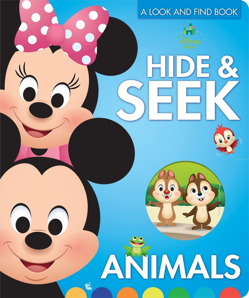 Pre-Owned Disney Baby: Hide & Seek Animals a Look and Find Book: A Look ...