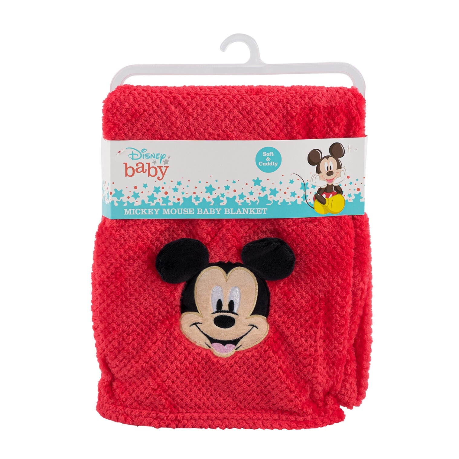 Disney Baby Mickey Mouse Waffle Blanket, Ultra Soft Red Throw for ...