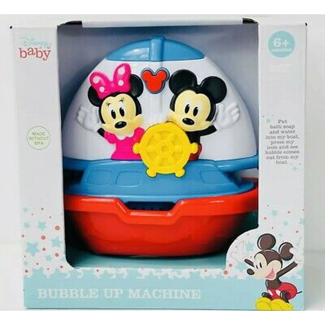 Disney Baby Mickey and Minnie Mouse Boat Bubble Up Bubbles Blower ...