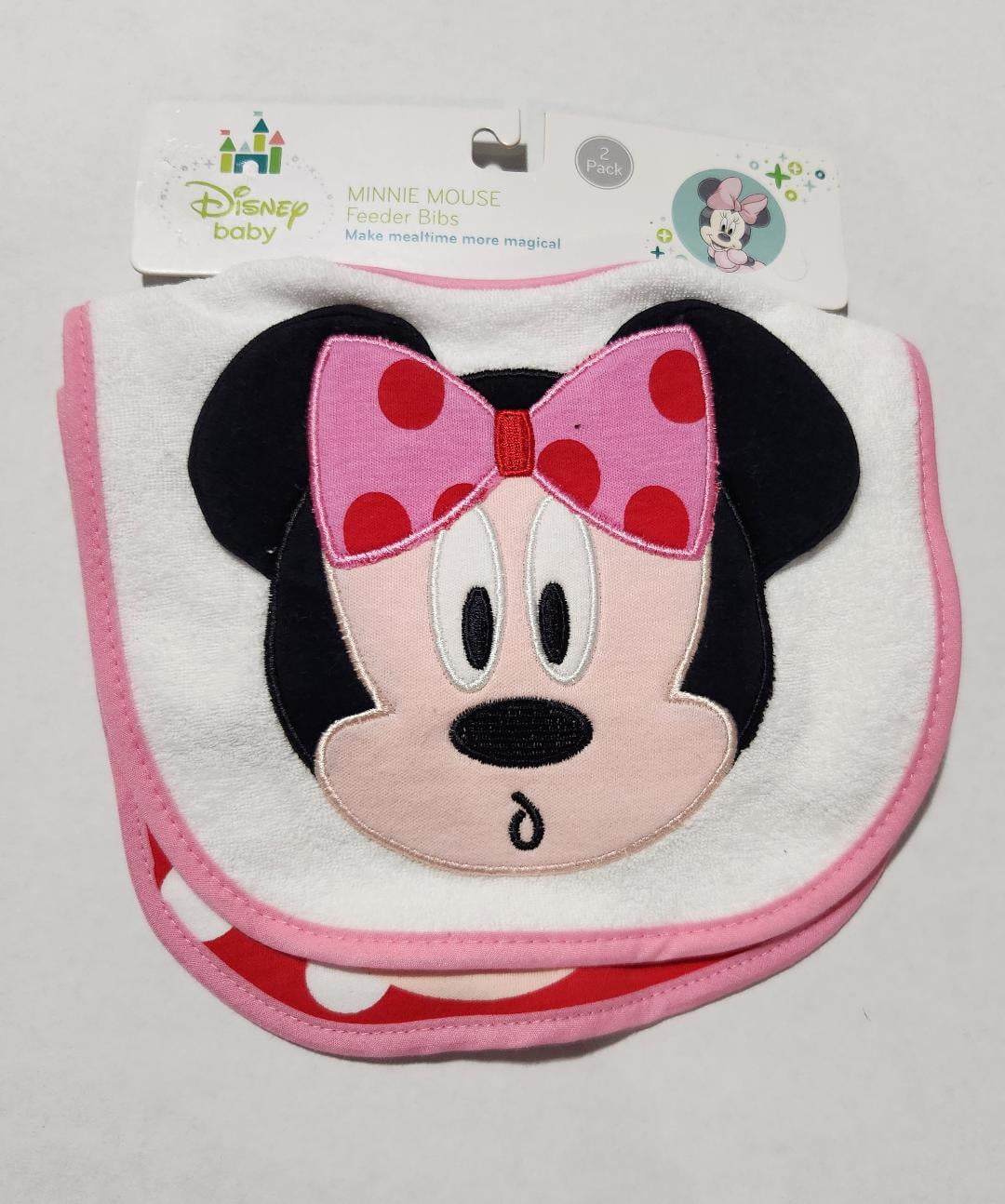 Disney Baby Minnie Mouse Feeder Bibs - Set of 2 - Walmart.com