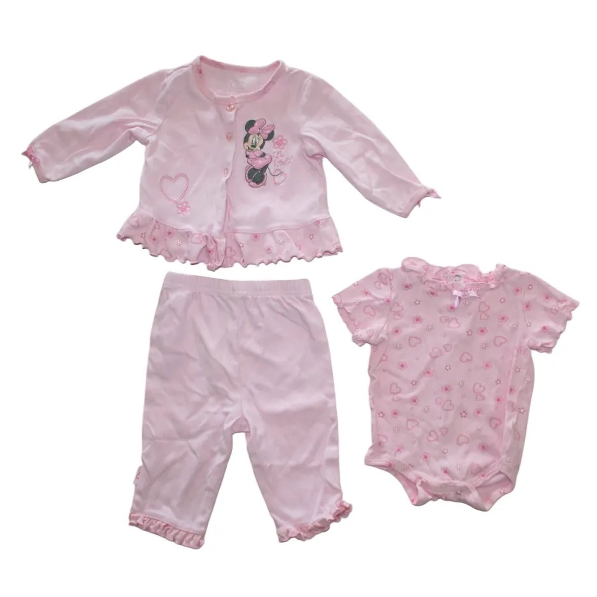 Disney Baby Minnie Mouse Li'l Lady 3-piece Outfit 6-9 Months - Walmart.com