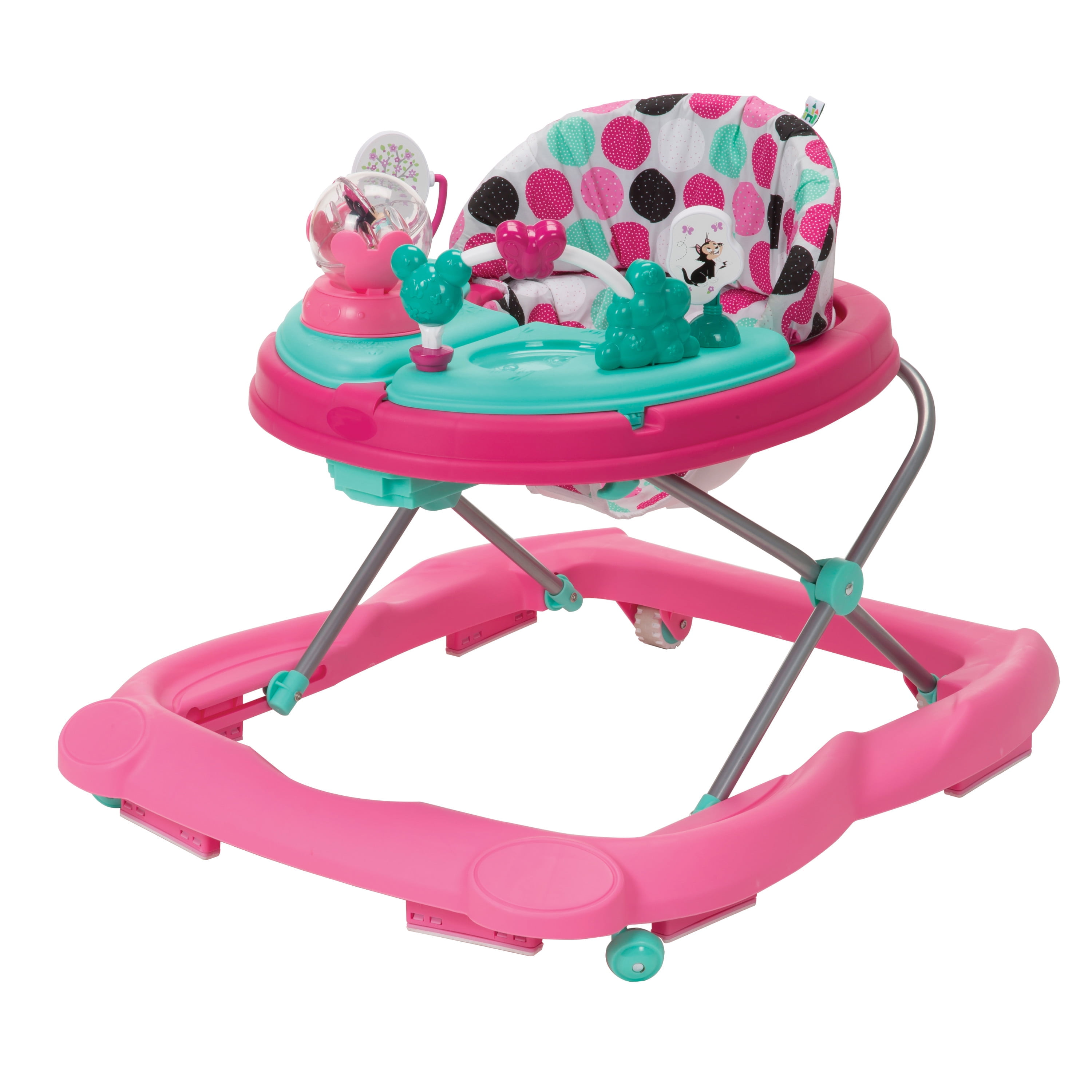 Disney Baby Music & Lights Walker with Activity Tray, Minnie Dotty ...
