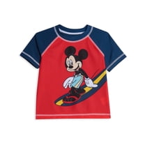 Disney Toddler & Boys Blue Mickey Mouse Surf Club Rash Guard Swim Shirt ...