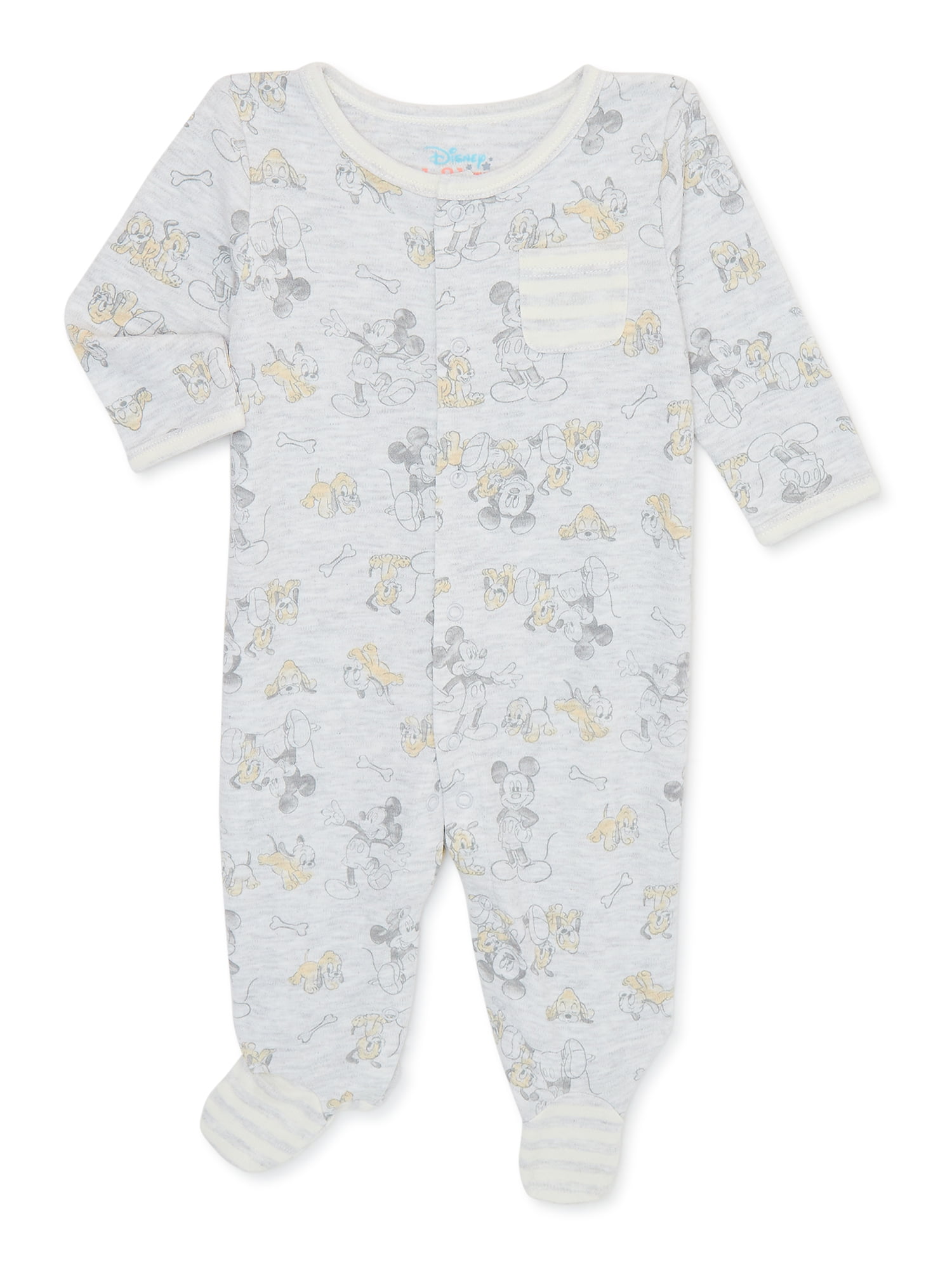 Disney Baby Wishes + Dreams Mickey Mouse Infant Baby Footed Sleep N ...