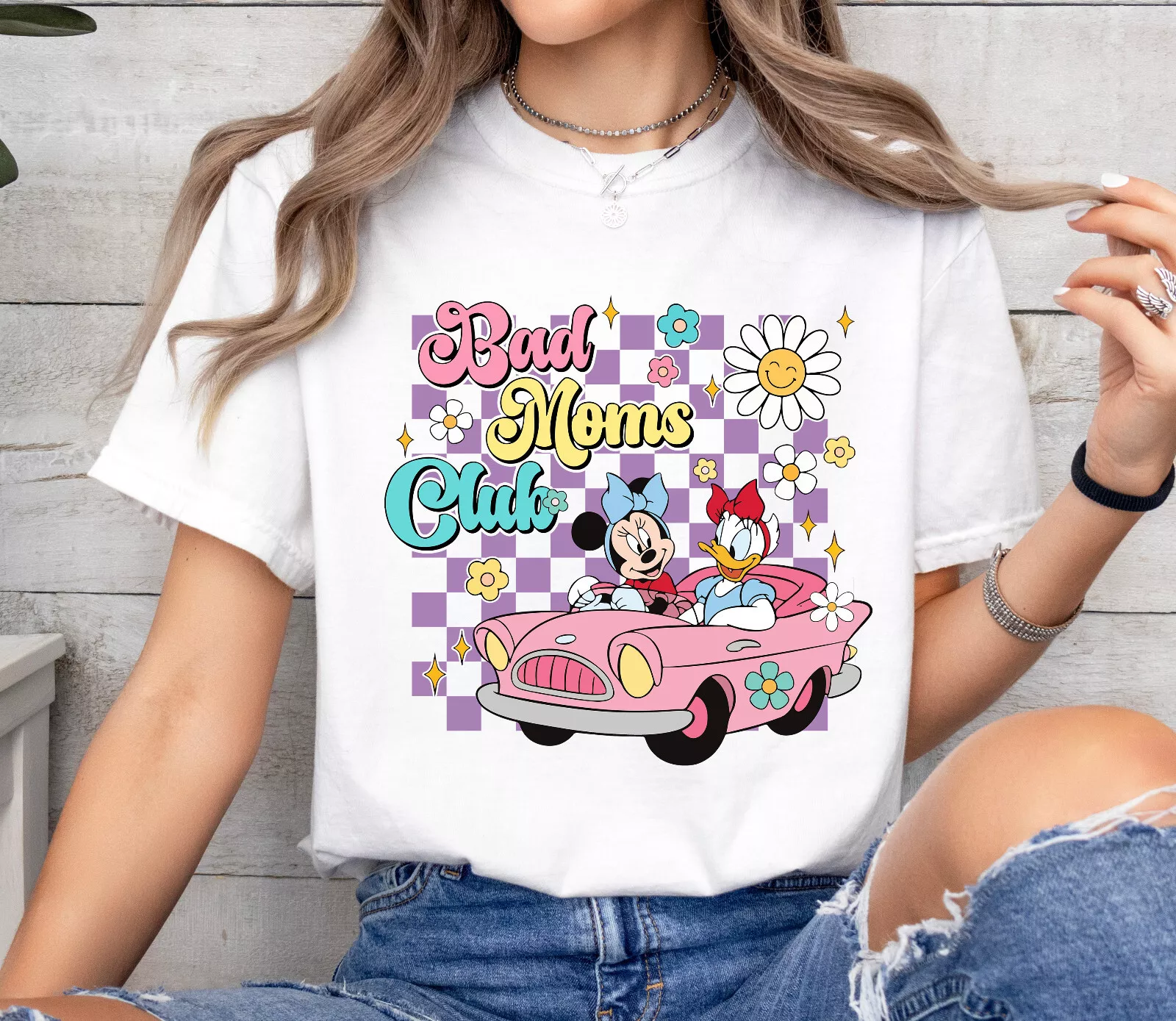 Disney Bad Mom Club Minnie and Daisy Mother's Day Unisex Shirt ...