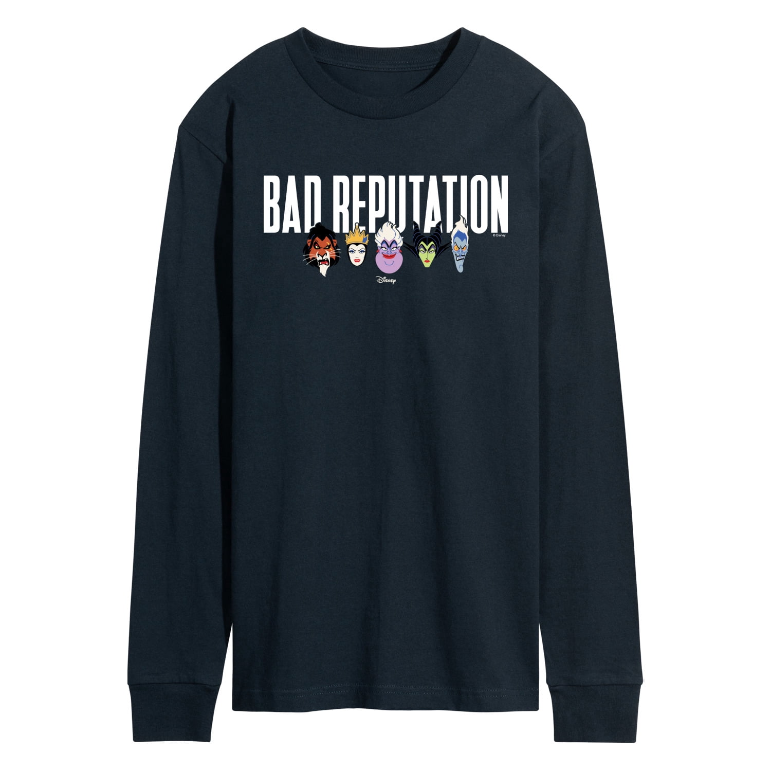 Disney - Bad Reputation Villains Horizontal Chest - Men's Long Sleeve ...
