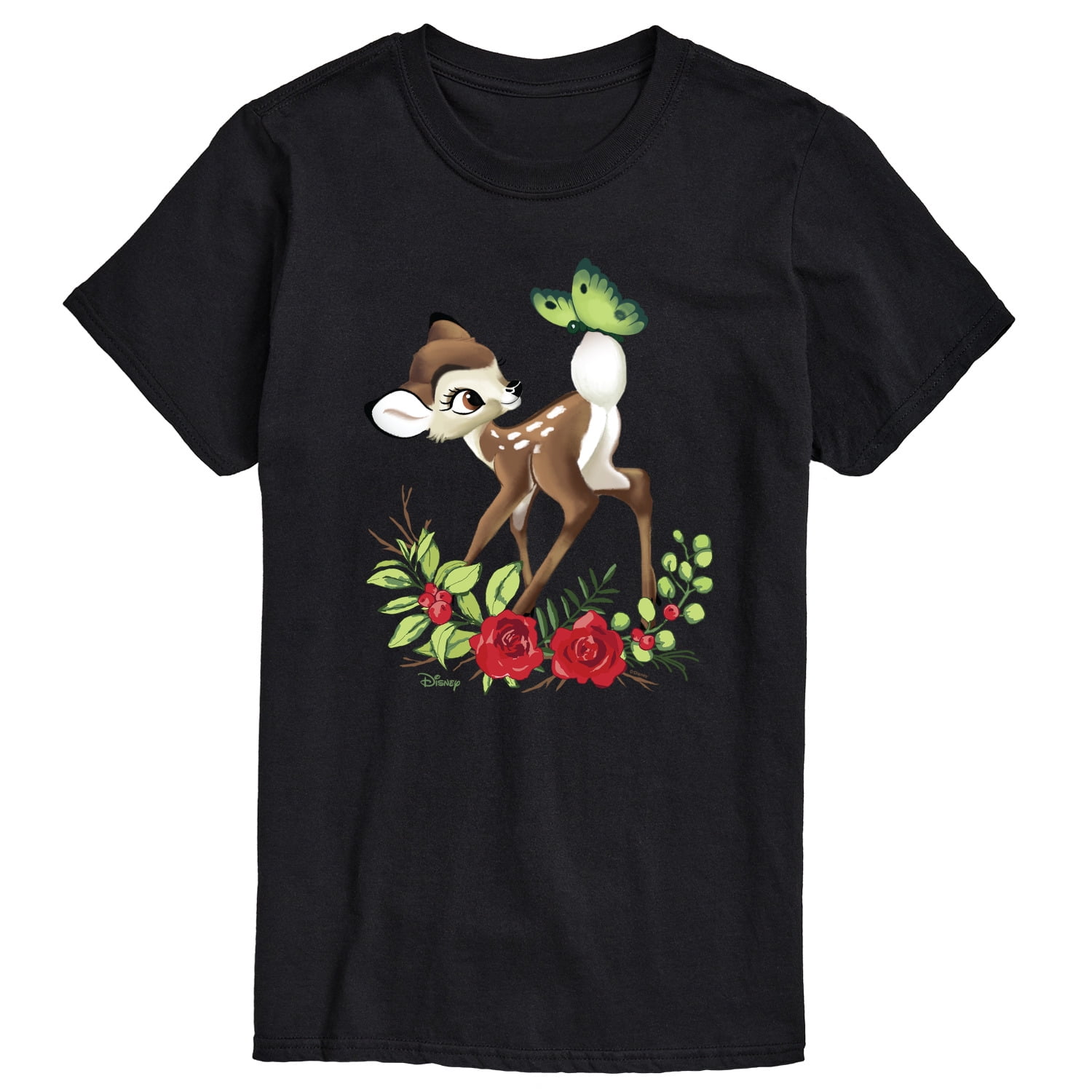 Disney Bambi - Christmas - Botanical Butterfly - Men's Short Sleeve ...