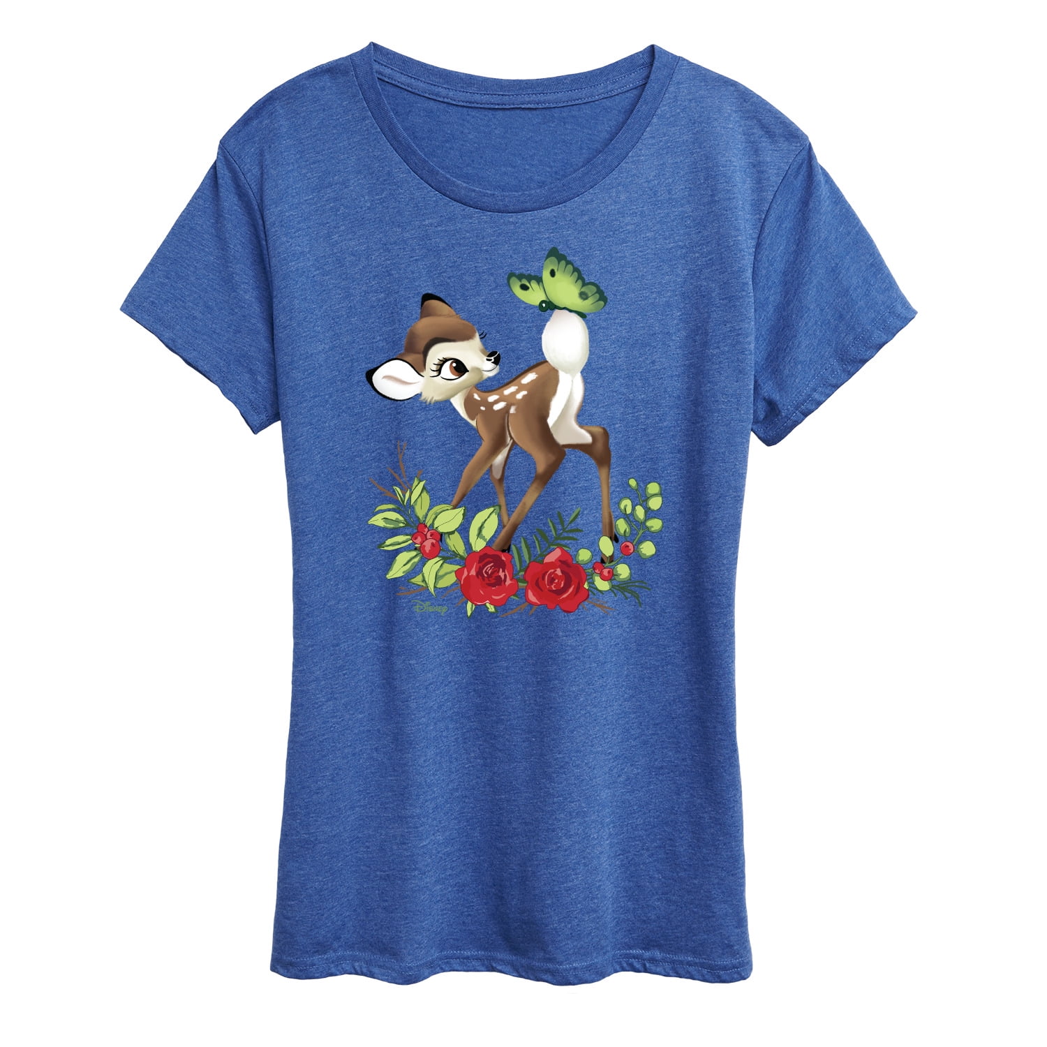 Disney Bambi - Christmas - Botanical Butterfly - Women's Short Sleeve ...