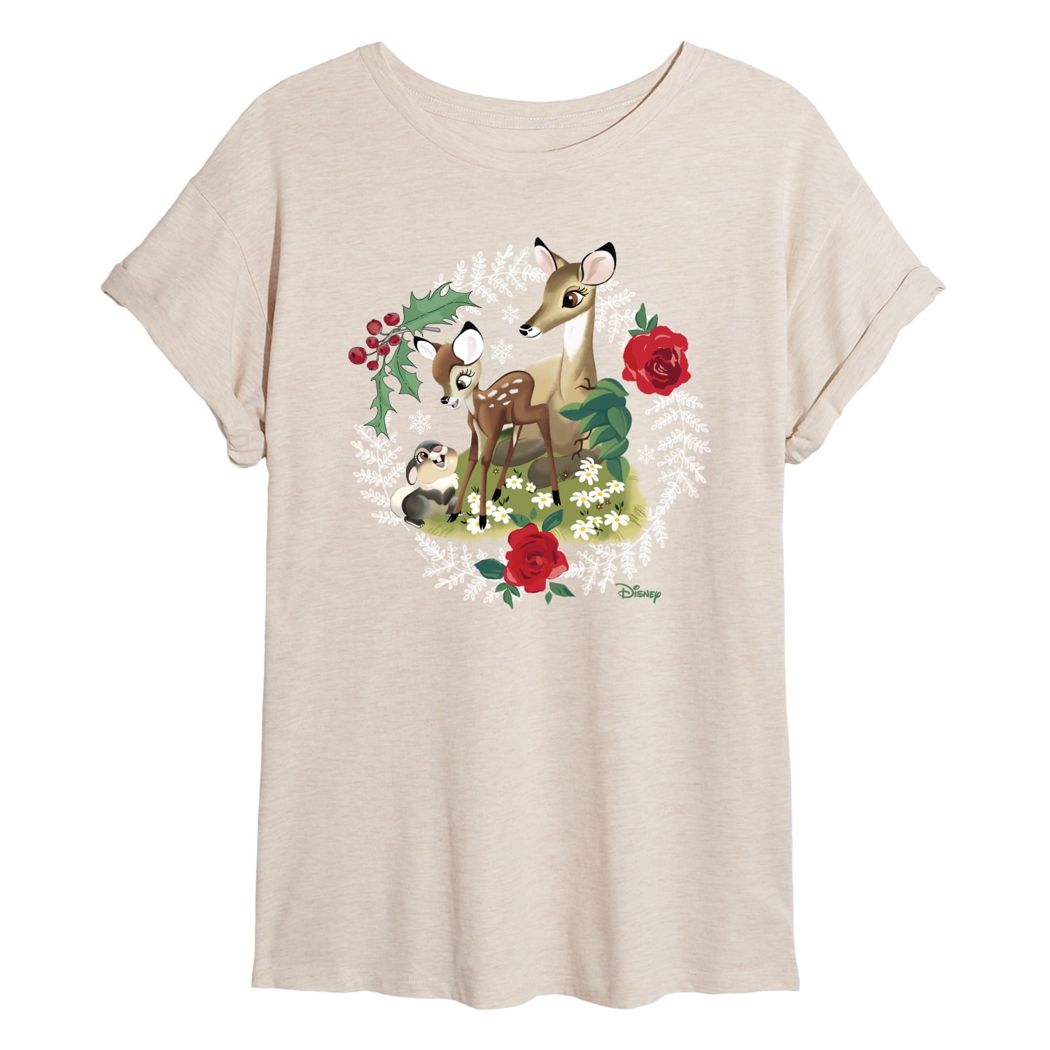 Disney Bambi - Christmas - Family In The Forest - Juniors Ideal Flowy ...