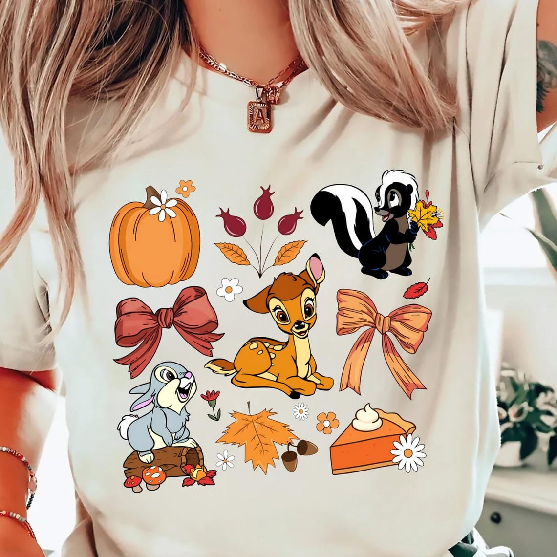 Disney Bambi Coquette Fall Shirt, Disney Bambi Deer Tee, Bambi ...