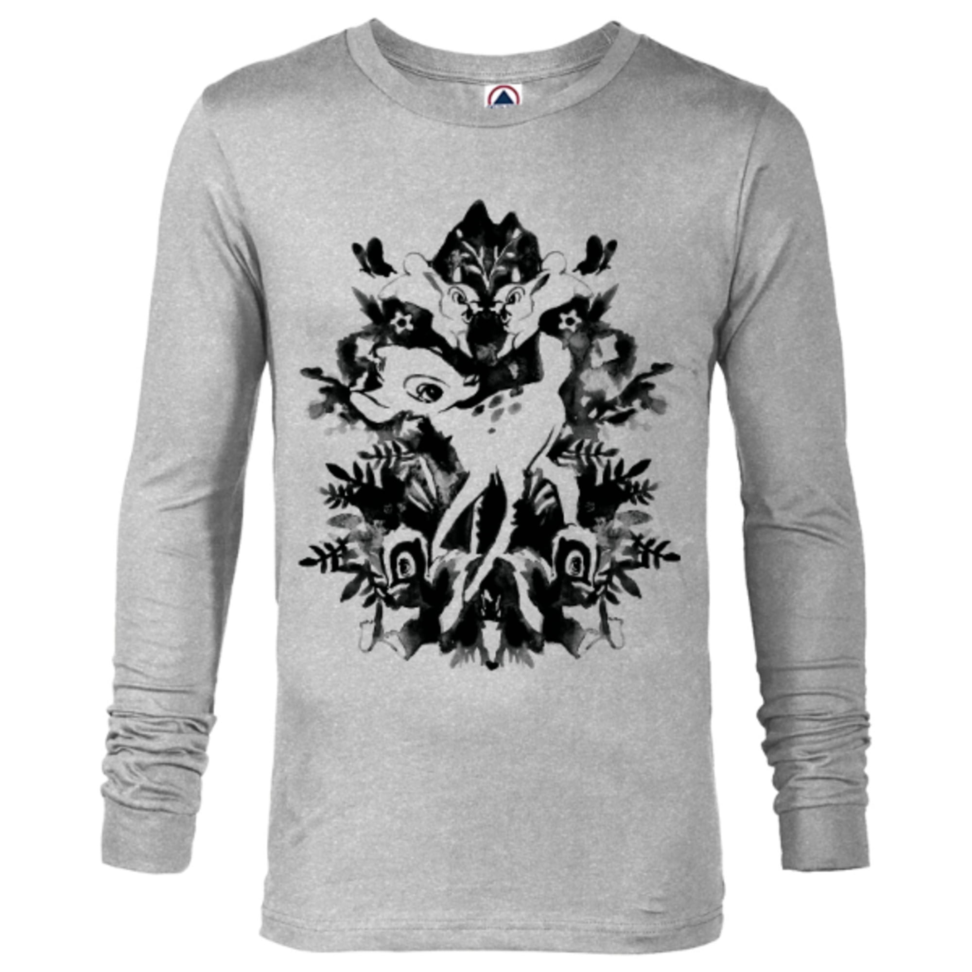 Disney Bambi Ink Drawing - Long Sleeve T-Shirt for Men -Customized ...