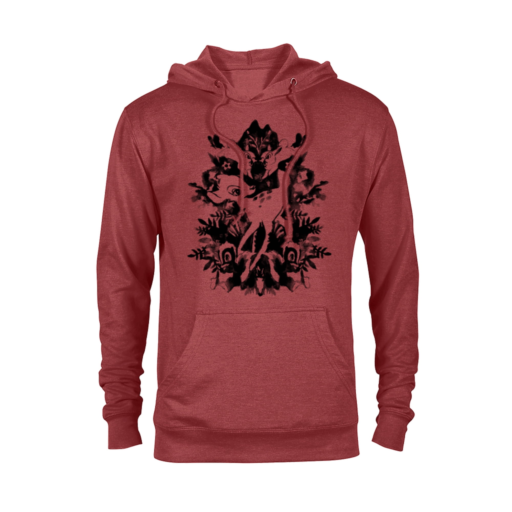 Disney Bambi Ink Drawing - Pullover Hoodie for Adults -Customized-Red ...