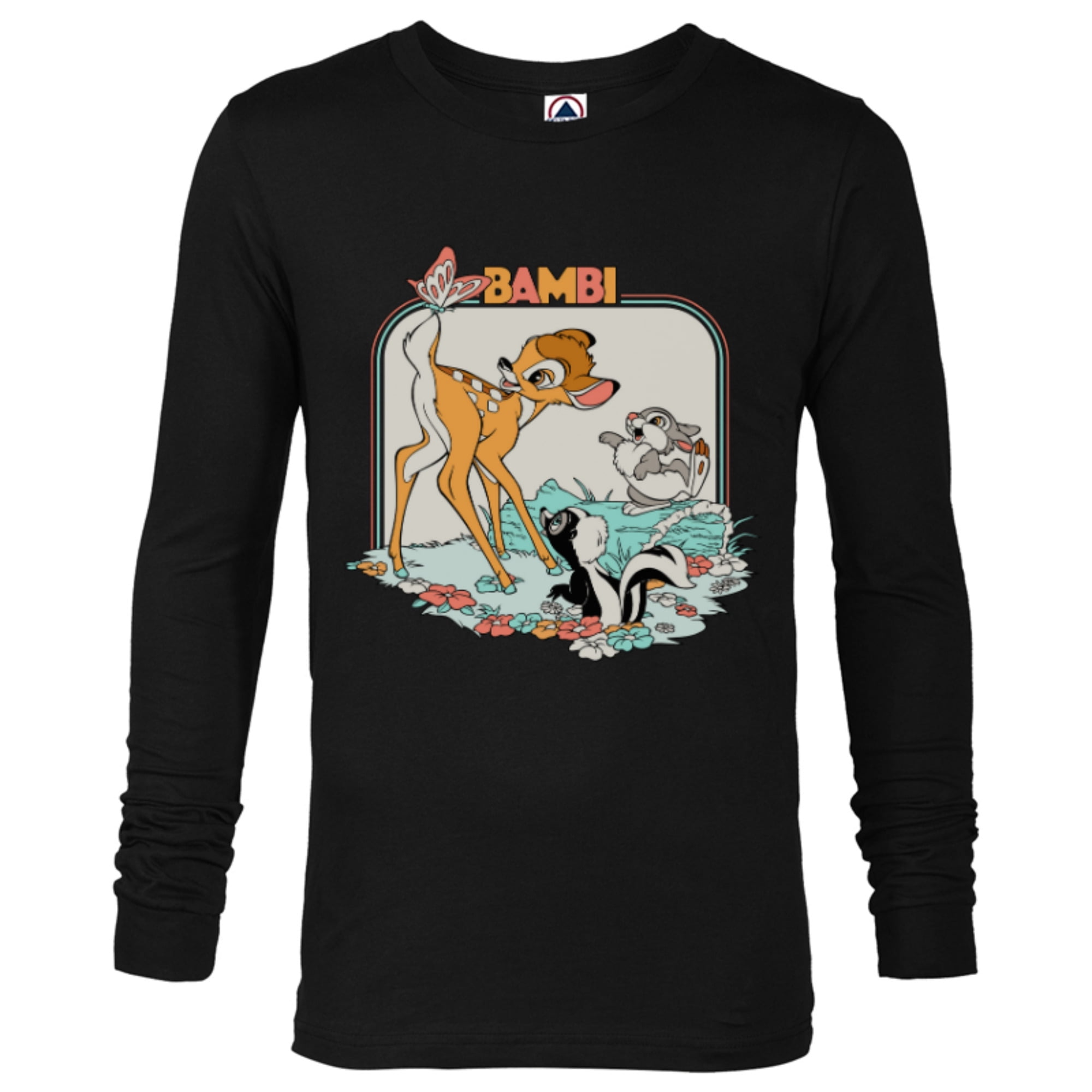 Disney Bambi Movie Retro - Long Sleeve T-Shirt for Men - Customized-Black - Walmart.com