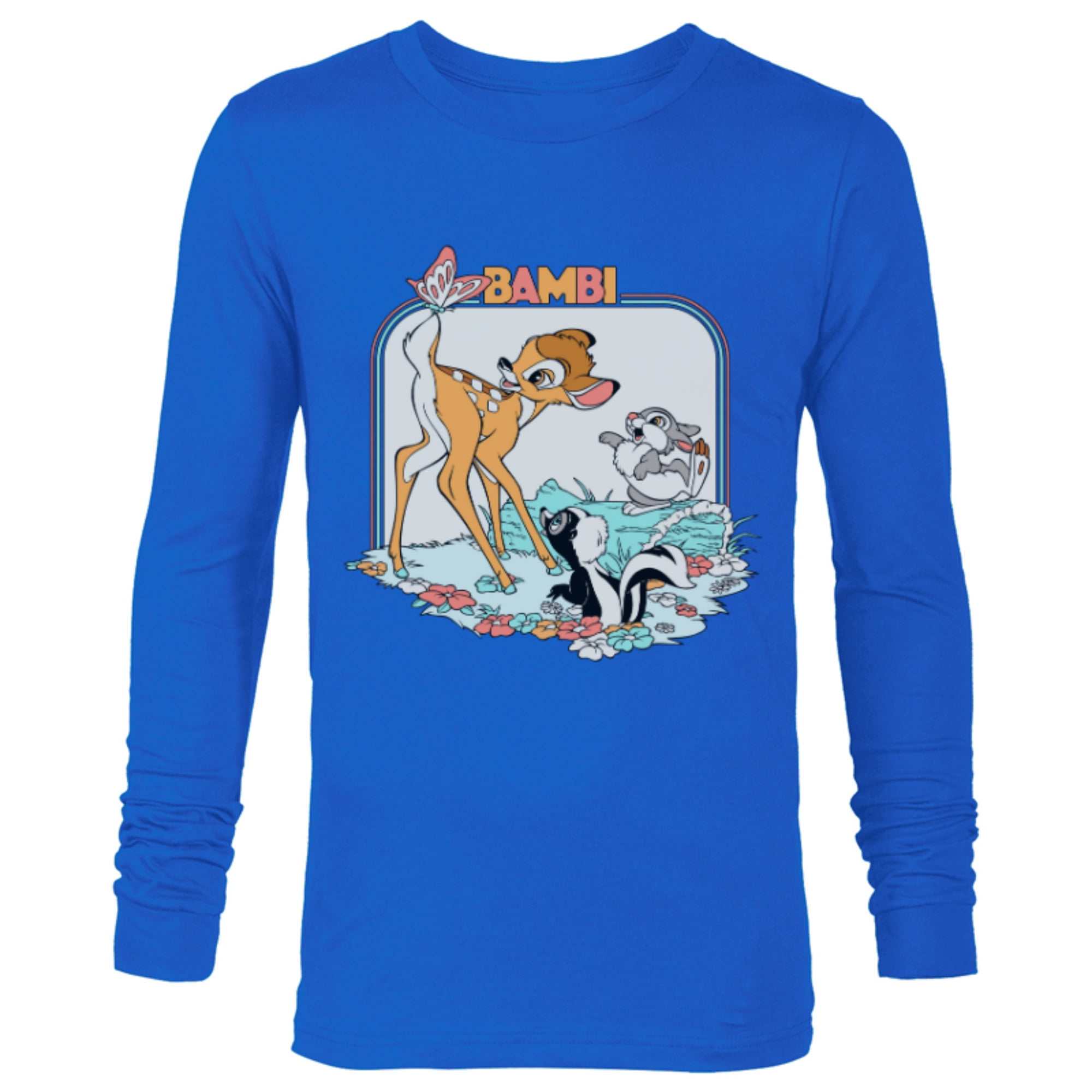 Disney Bambi Movie Retro - Long Sleeve T-Shirt for Men - Customized ...