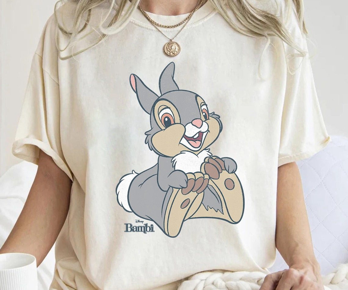 Disney Bambi Thumper Big Face Portrait T-Shirt, Bambi Shirt, Disneyland ...