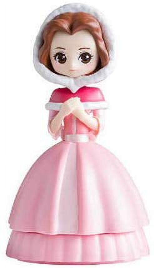 Disney Bandai Gashapon Princess CapChara Heroine Doll - Belle Pink ...