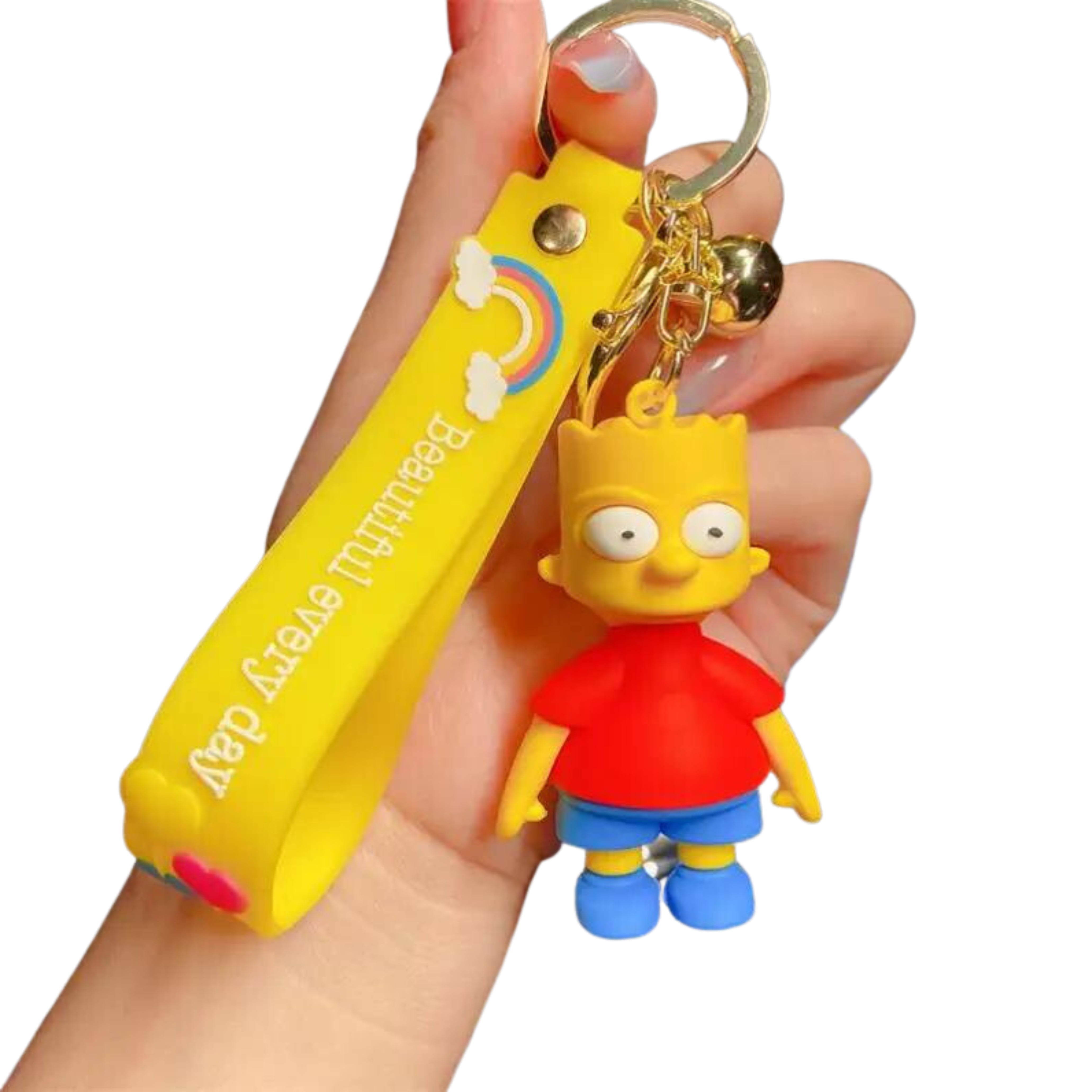 Disney Bart Simpsons Keychain - High-Quality Cartoon Keyring for ...