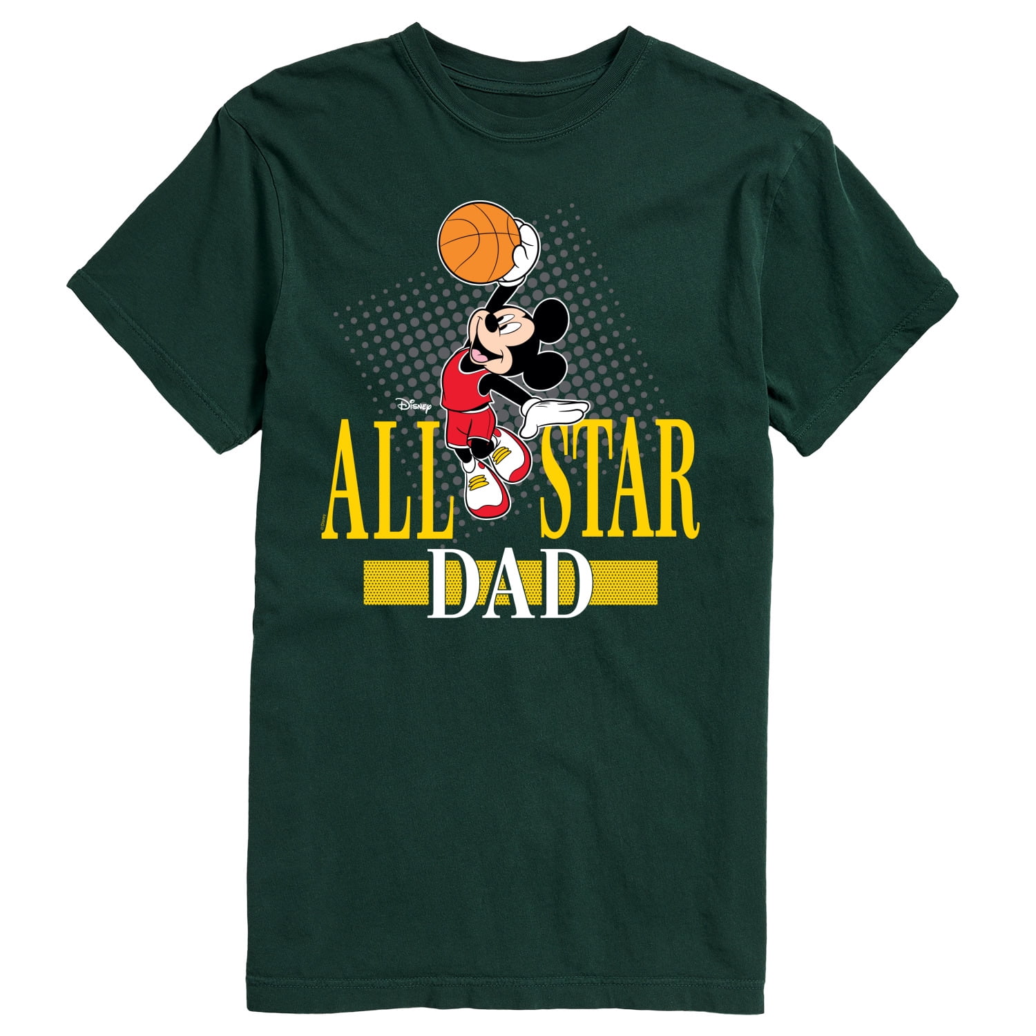Disney - Basketball Mickey Mouse - All Star Dad - Men's Short Sleeve ...