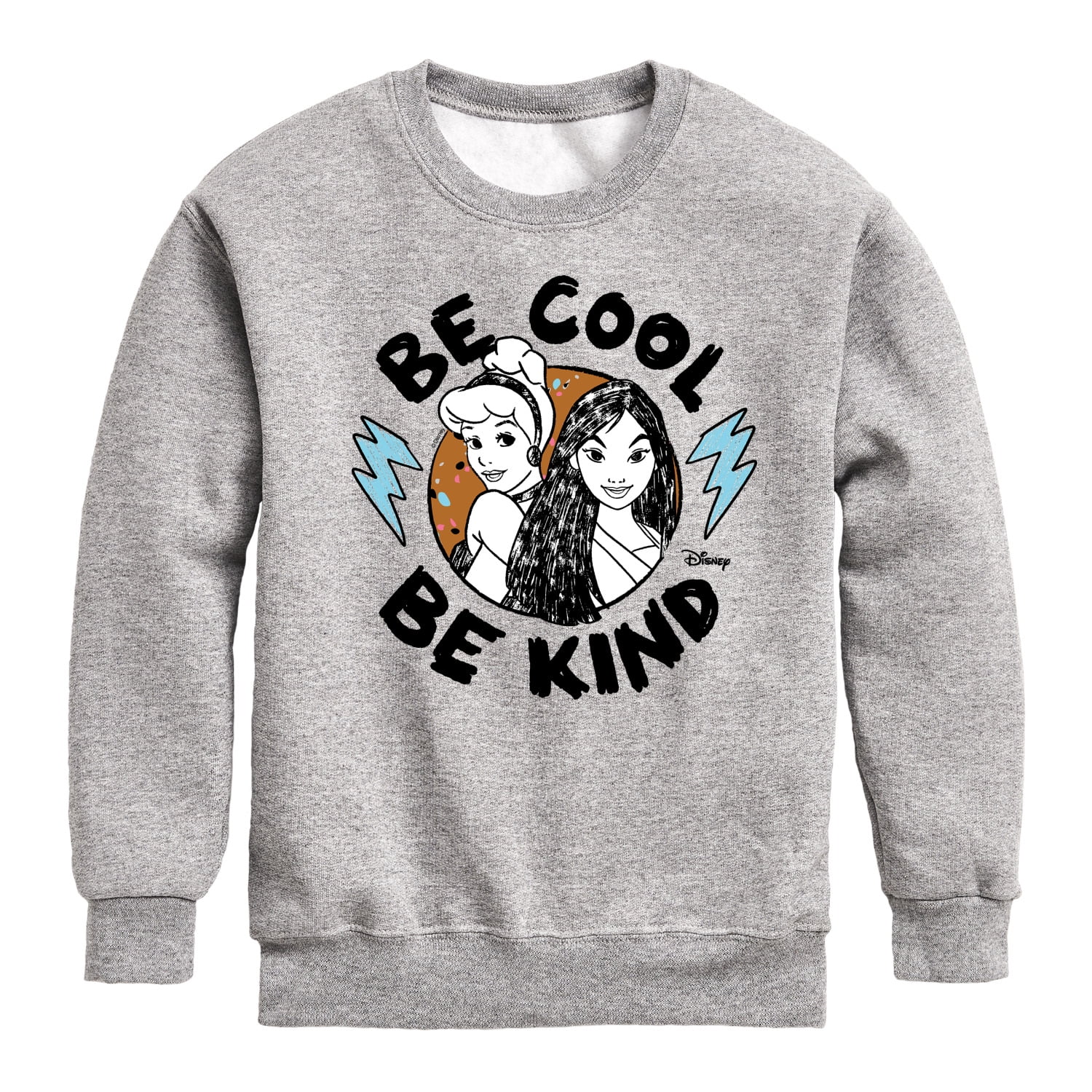 Disney - Be Cool Be Kind - Toddler & Youth Crewneck Fleece Sweatshirt ...