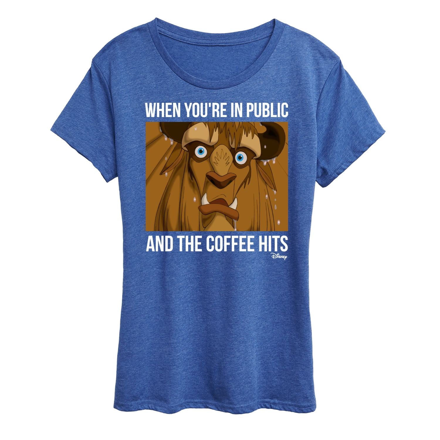 Disney - Beast When The Coffee Hits - Women's Short Sleeve Graphic T ...