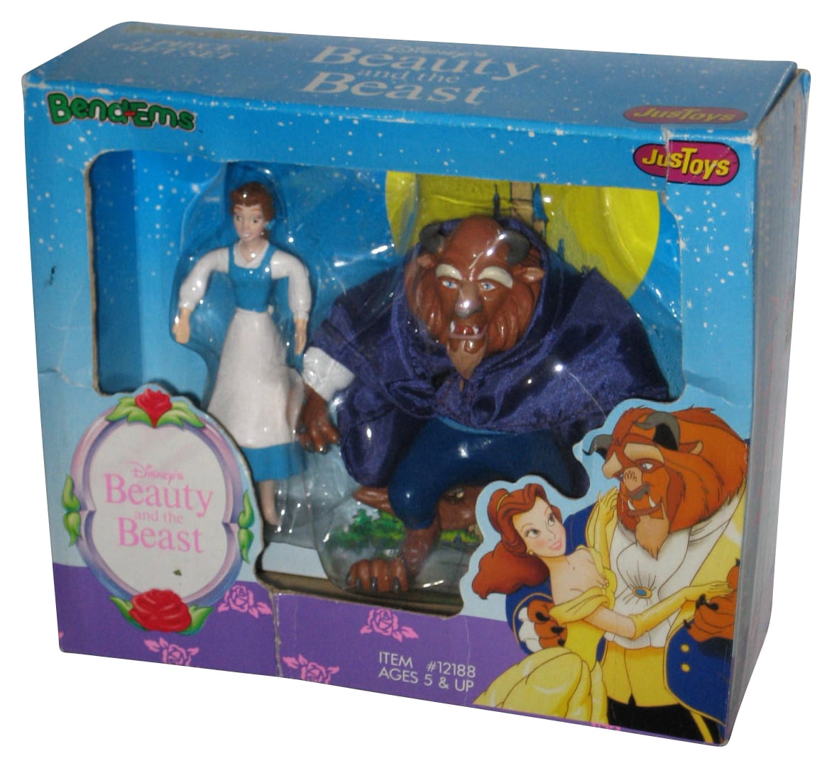 Disney Beauty and The Beast JusToys Bend-Ems Figure Gift Box Set ...