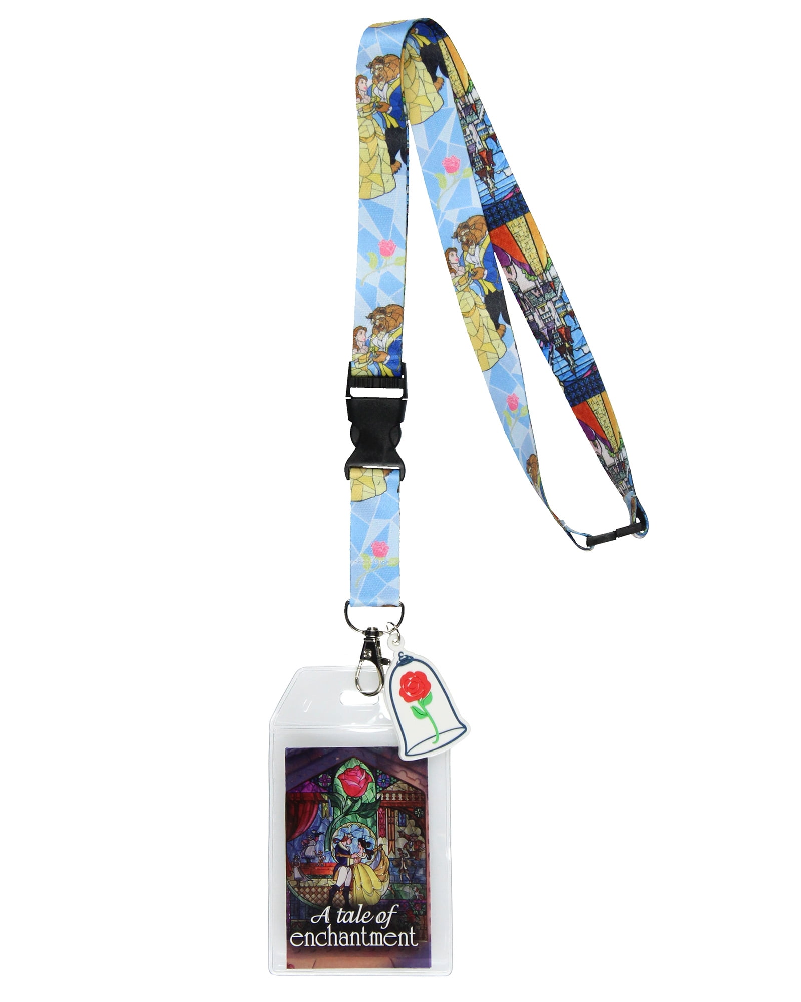 Disney Beauty and the Beast A Tale of Enchantment Lanyard with ID badge ...