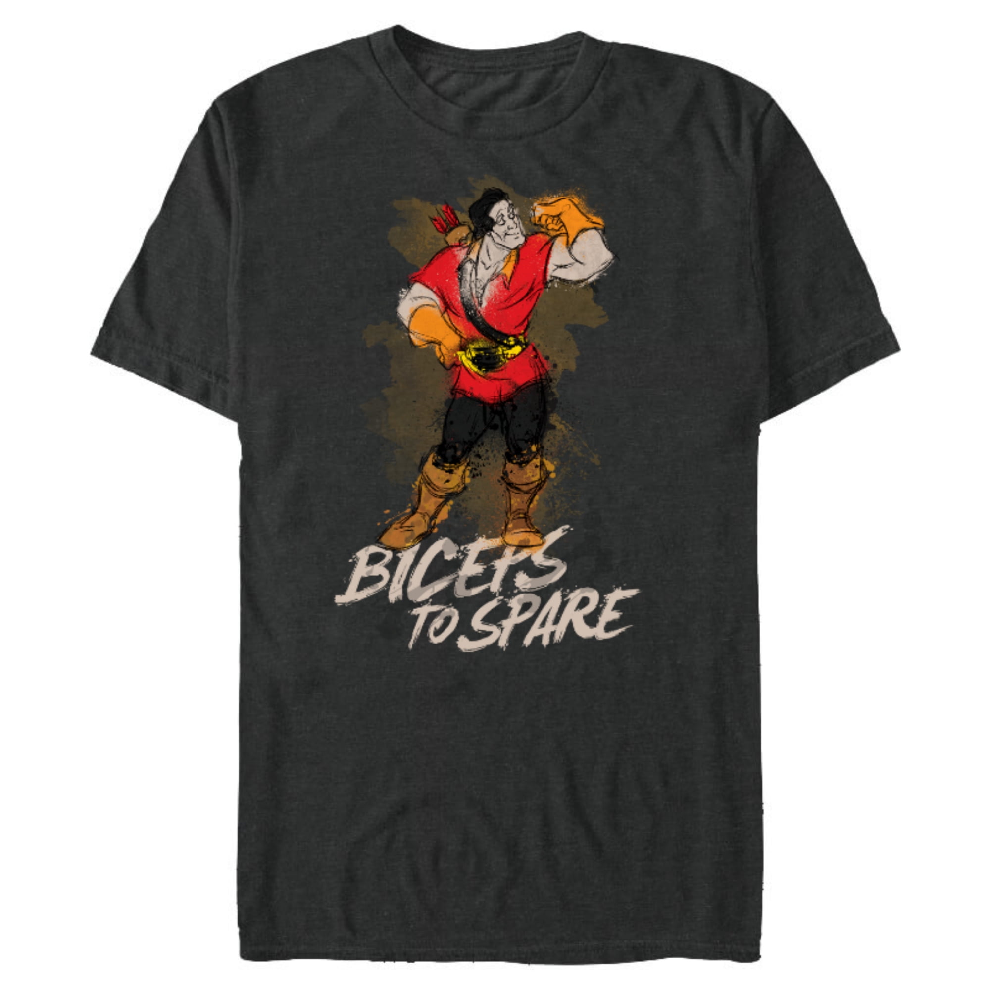 Disney Beauty and the Beast Gaston Biceps to Spare T-Shirt- Short ...