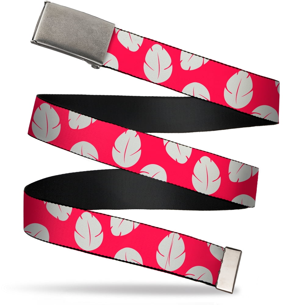 Disney Belt, Flip Web Belt Lilo Stitch Bounding Lilo Dress Leaves Red ...