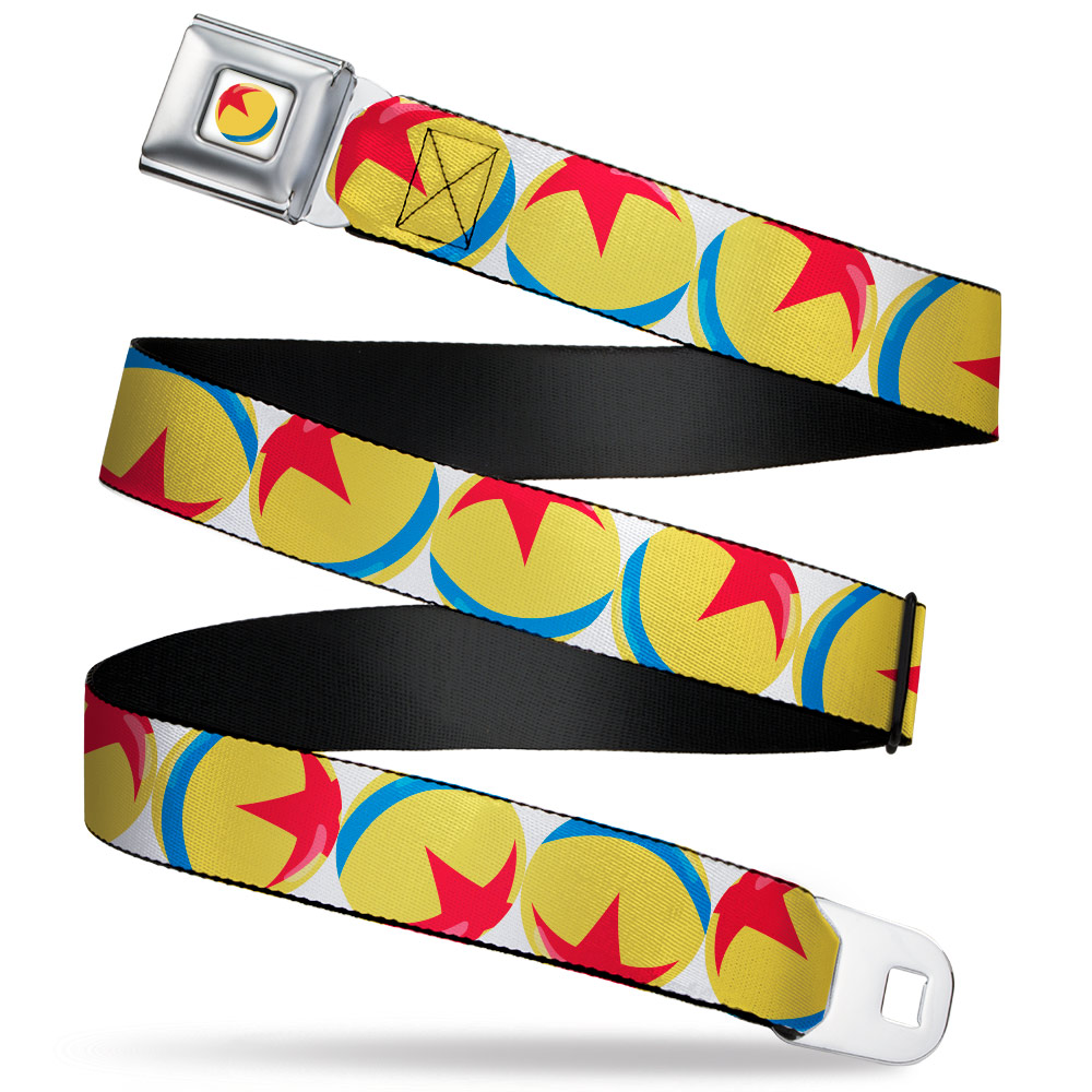 Disney Belt, Seatbelt Buckle Belt, Disney Pixar Luxo Ball Repeat White ...
