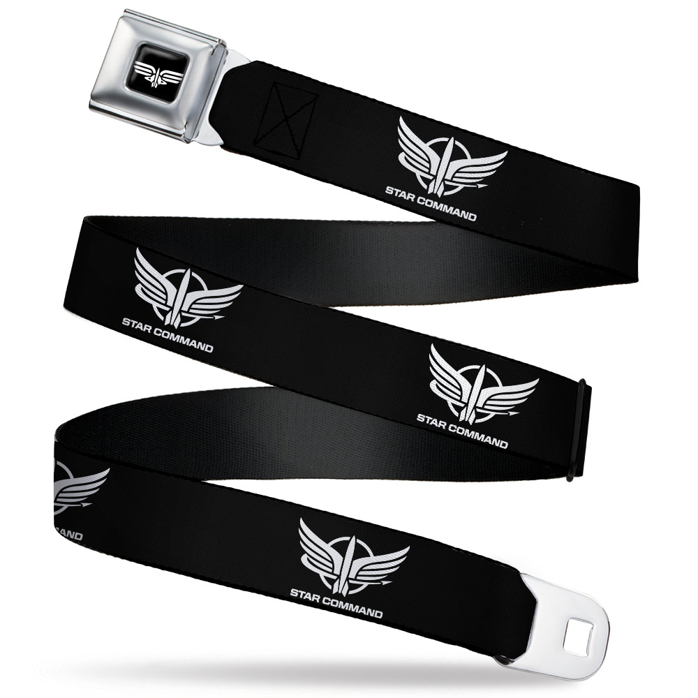 Disney Belt, Seatbelt Buckle Belt, Lightyear Star Command Wings Text ...