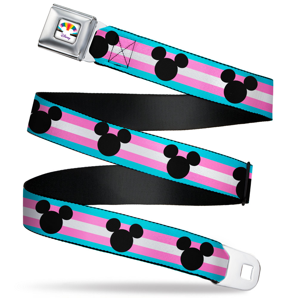 Disney Belt, Seatbelt Buckle Belt, Mickey Mouse Ears Icon Transgender ...