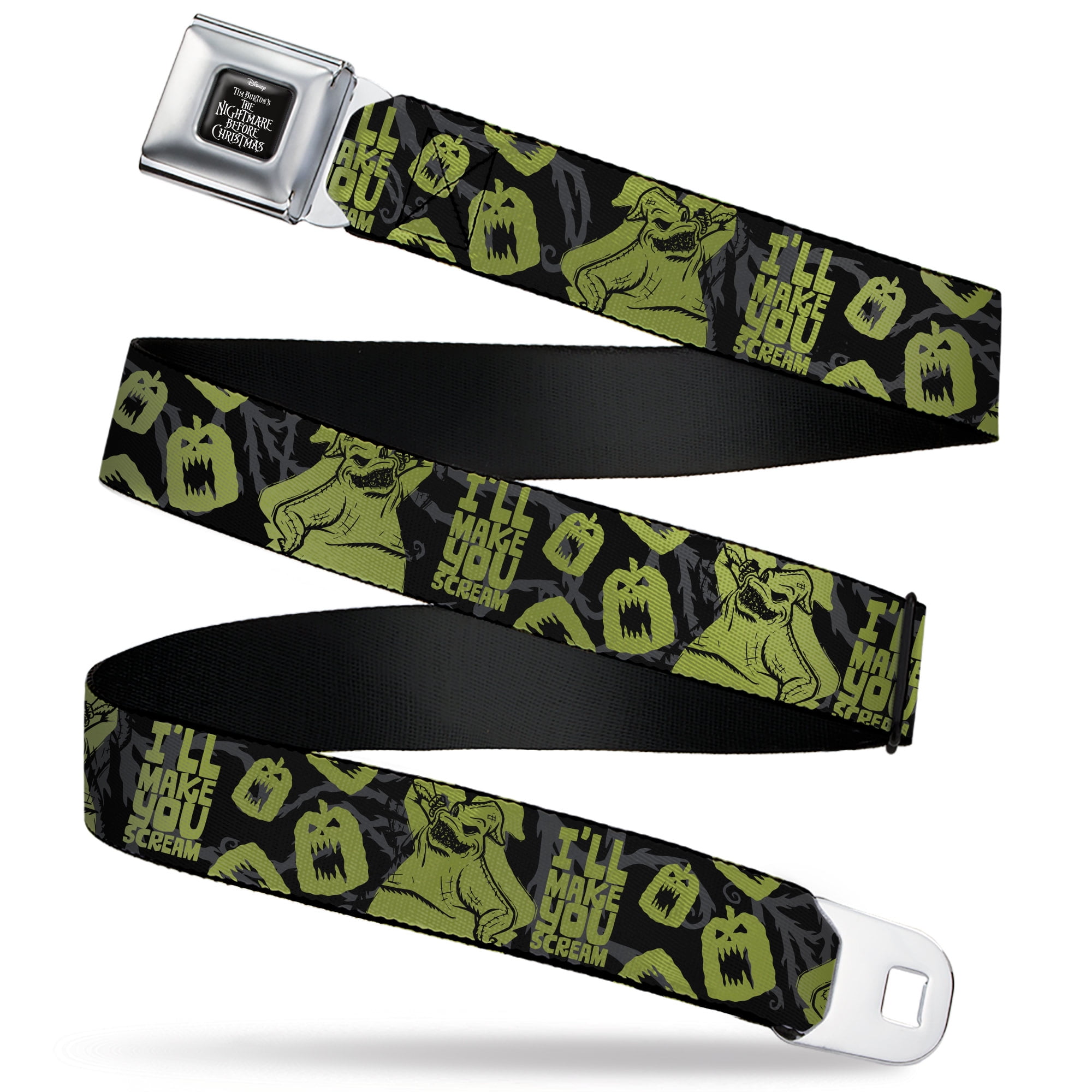 Disney Belt, Seatbelt Buckle Belt, Nightmare Before Christmas Oogie ...