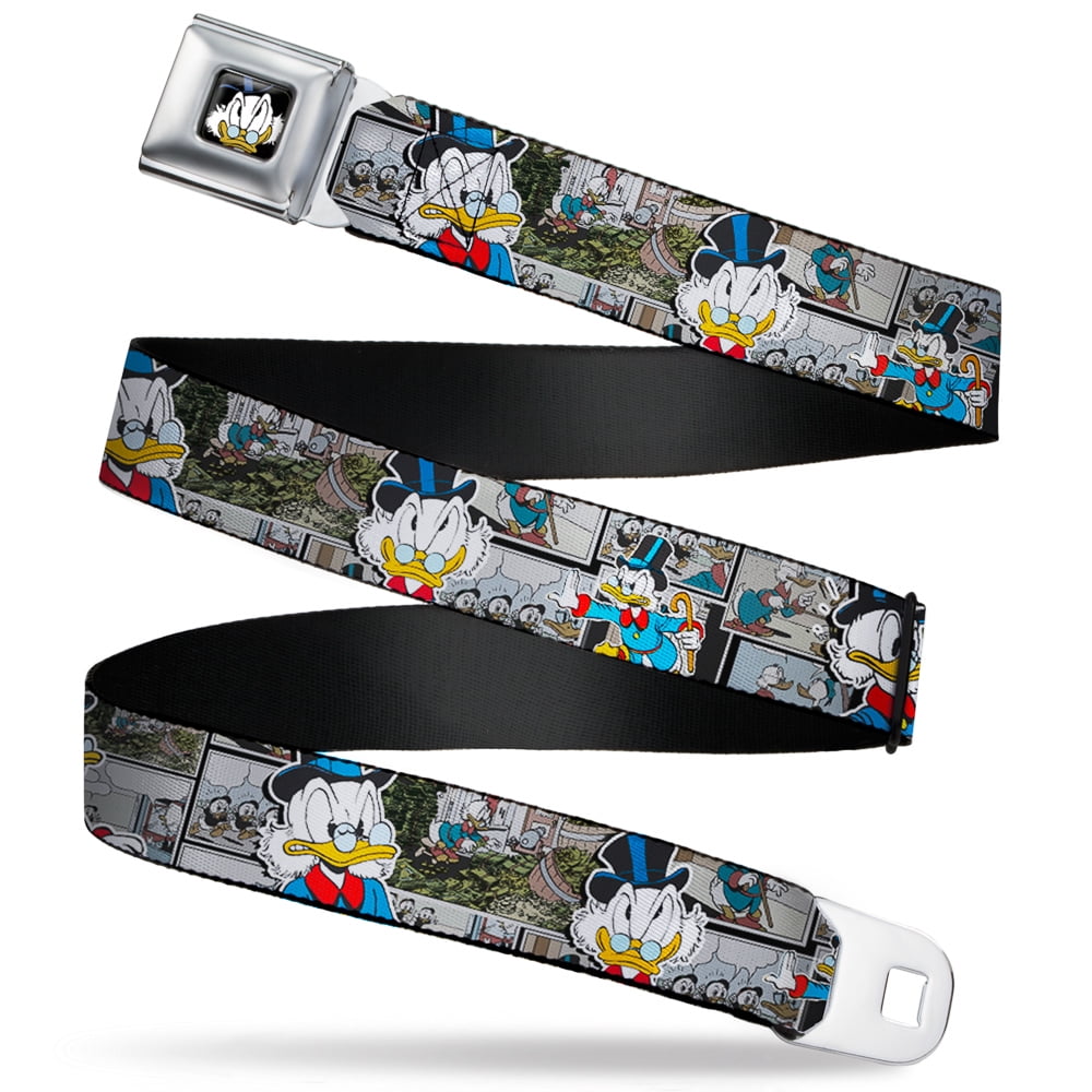 Disney Belt, Seatbelt Buckle Belt, Scrooge Mcduck Poses Comic Strip ...