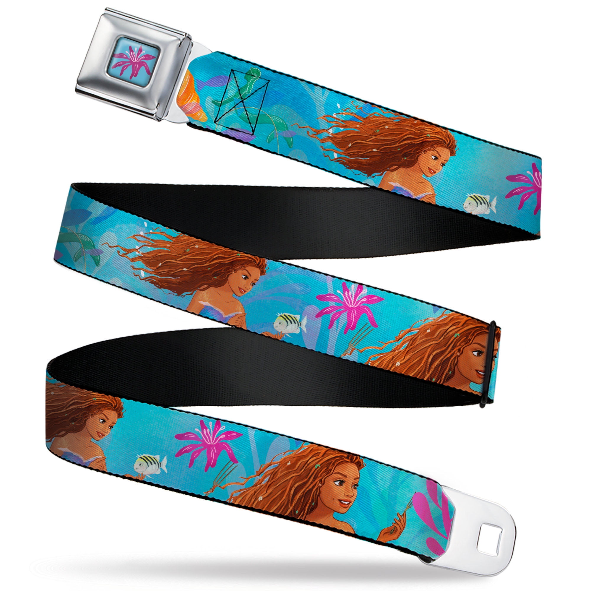 Disney Belt, Seatbelt Buckle Belt, The Little Mermaid Ariel Under the ...