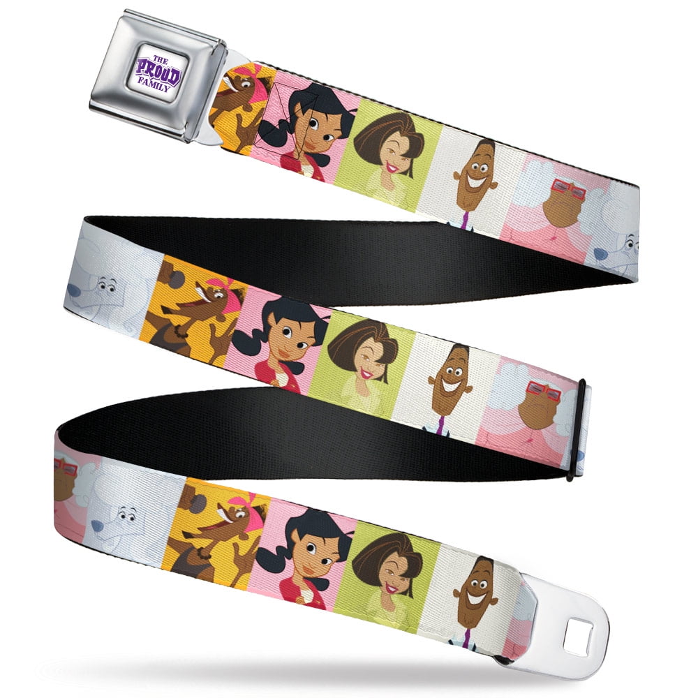 Disney Belt, Seatbelt Buckle Belt, The Proud Family Character Block ...