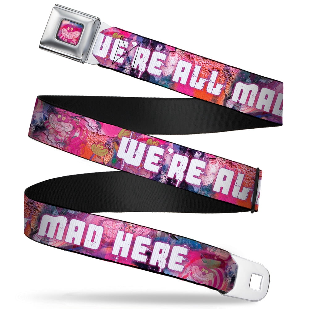Disney Belt, Seatbelt Buckle Belt, Transparent Cheshire Cat Poses Were ...
