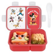 Primlect Bento Box, 3-Compartment Kids Lunch Container Set with Leak ...