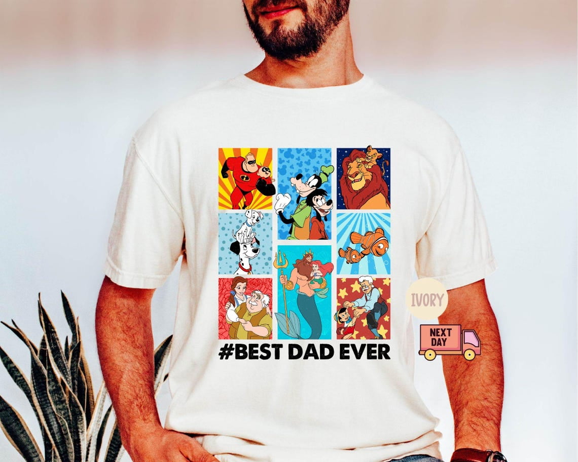 Disney Best Dad Ever Shirt, In My Disney Dads Shirt, Gift for Dad, Father's Day Shirt, Disney ...