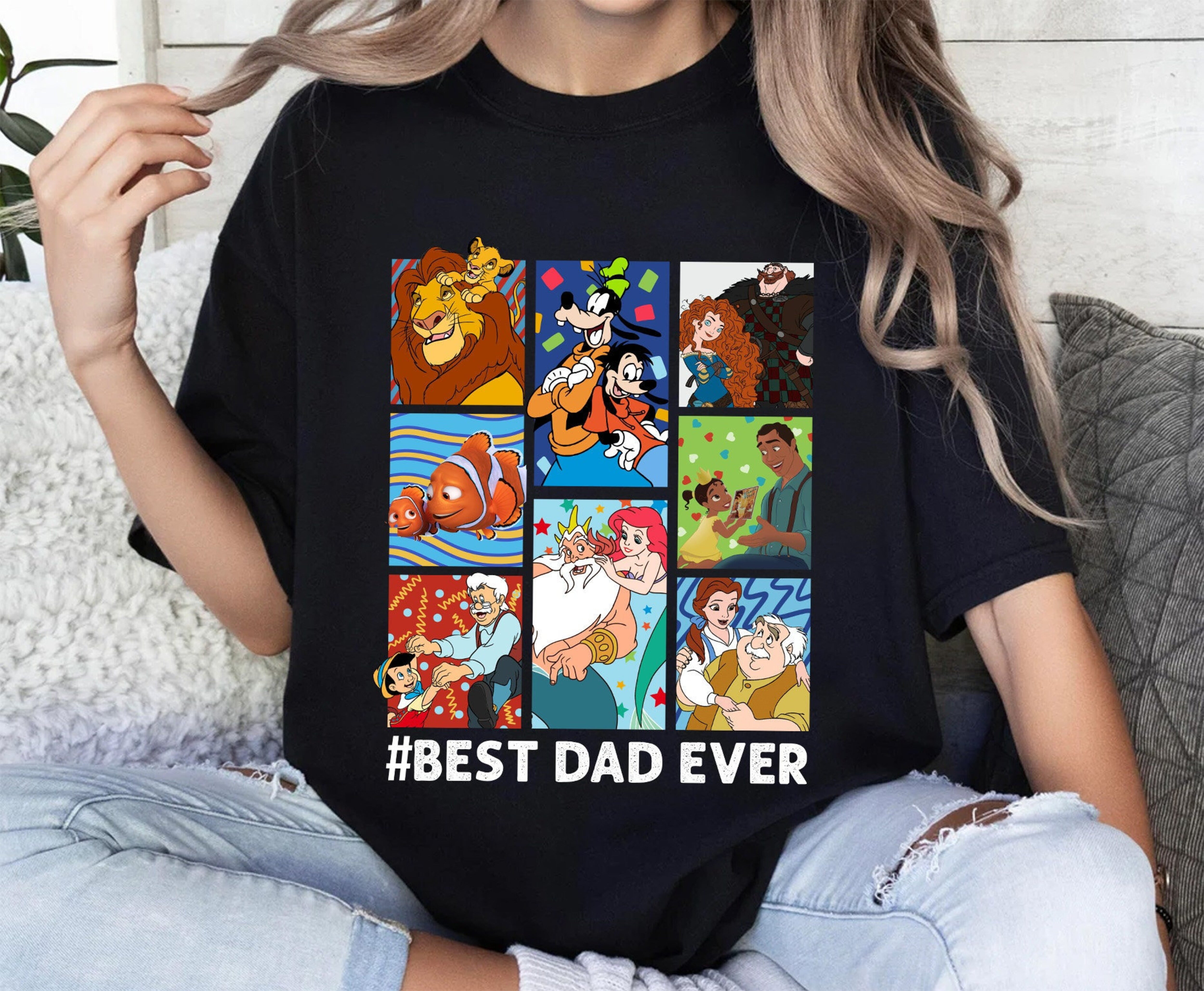 Disney Best Dad Ever T-Shirt, Disney Dad Finding Nemo The Little ...