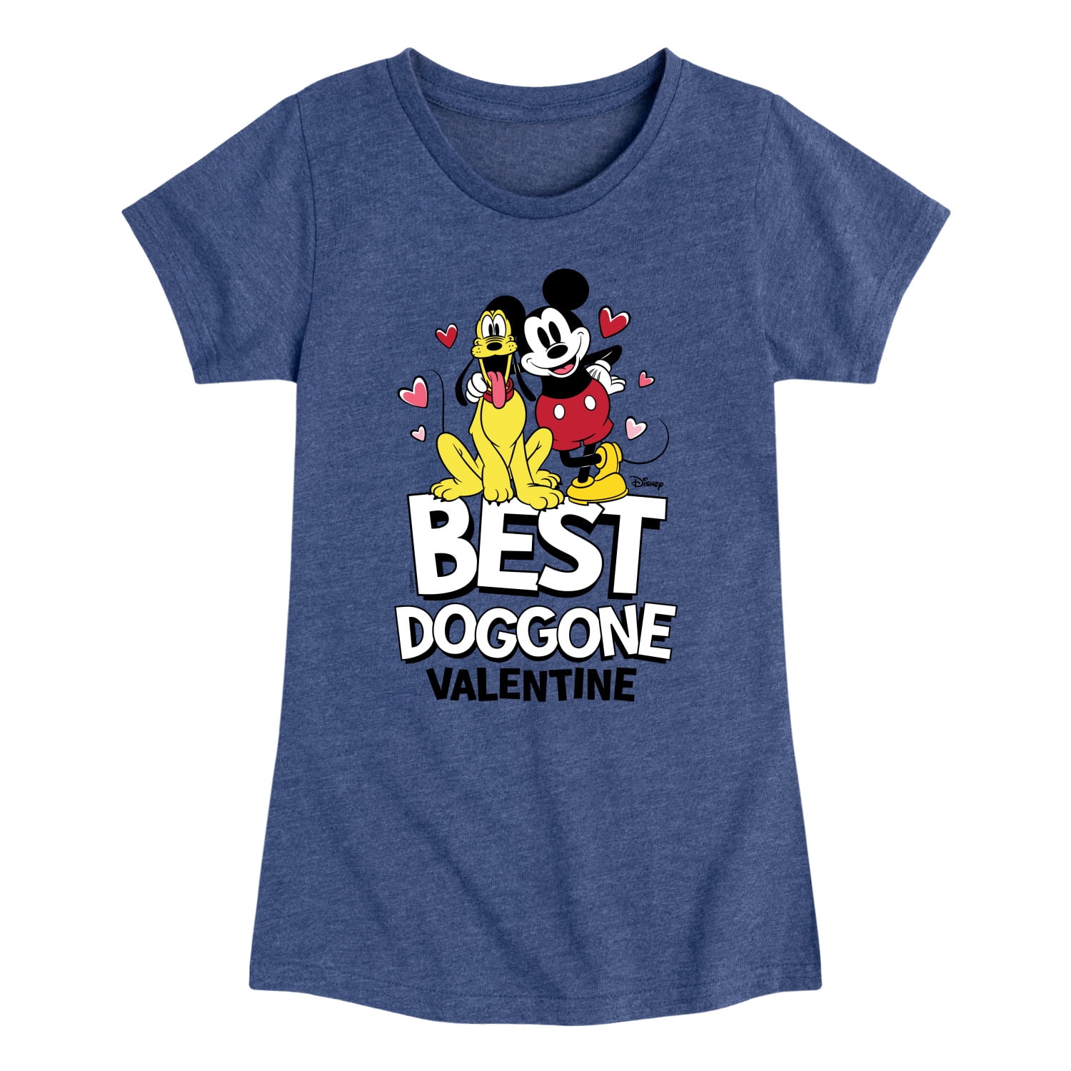 Disney - Best Doggone Valentine - Toddler & Youth Girls Short Sleeve ...