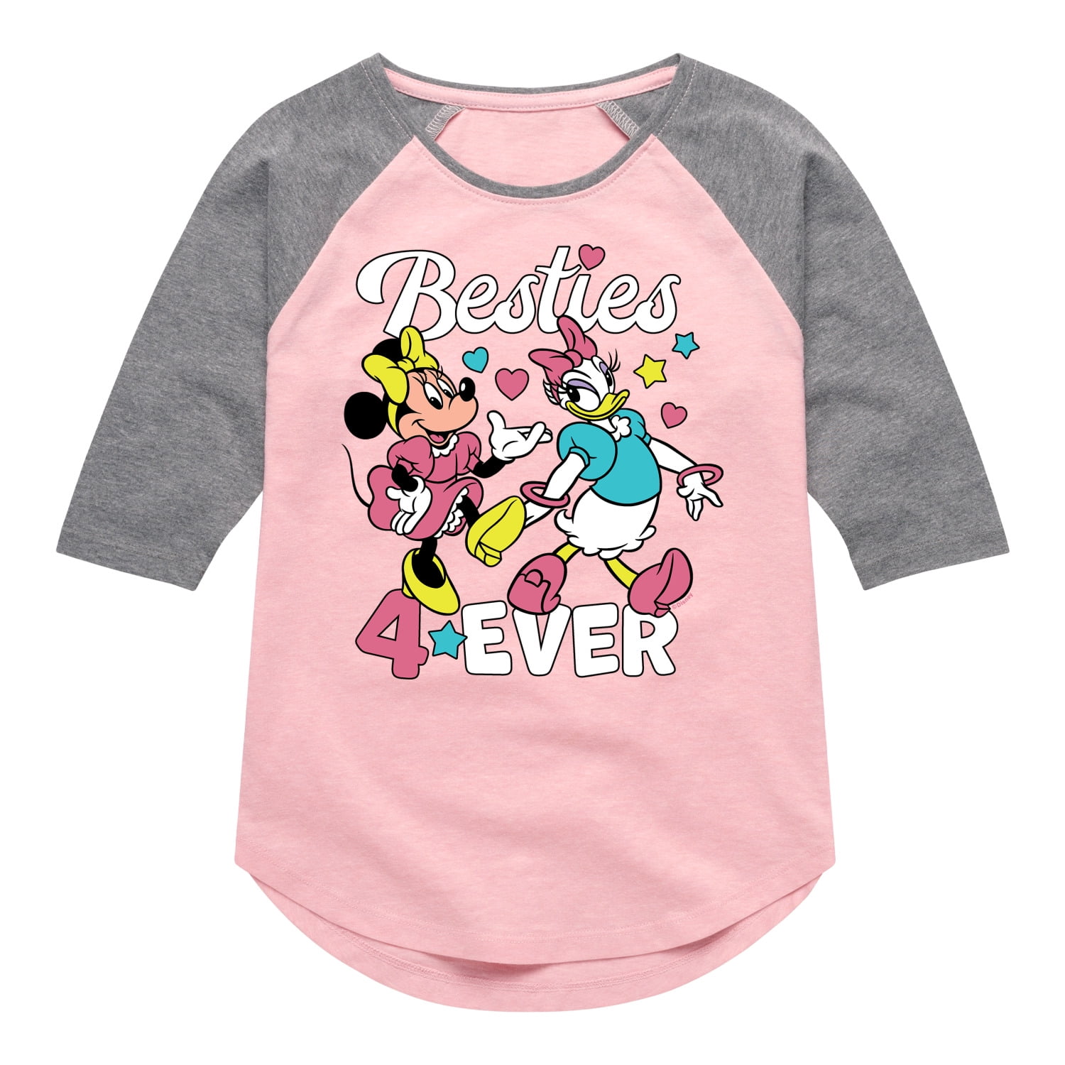 Disney - Besties Four Ever - Toddler & Youth Girls Raglan Graphic T ...