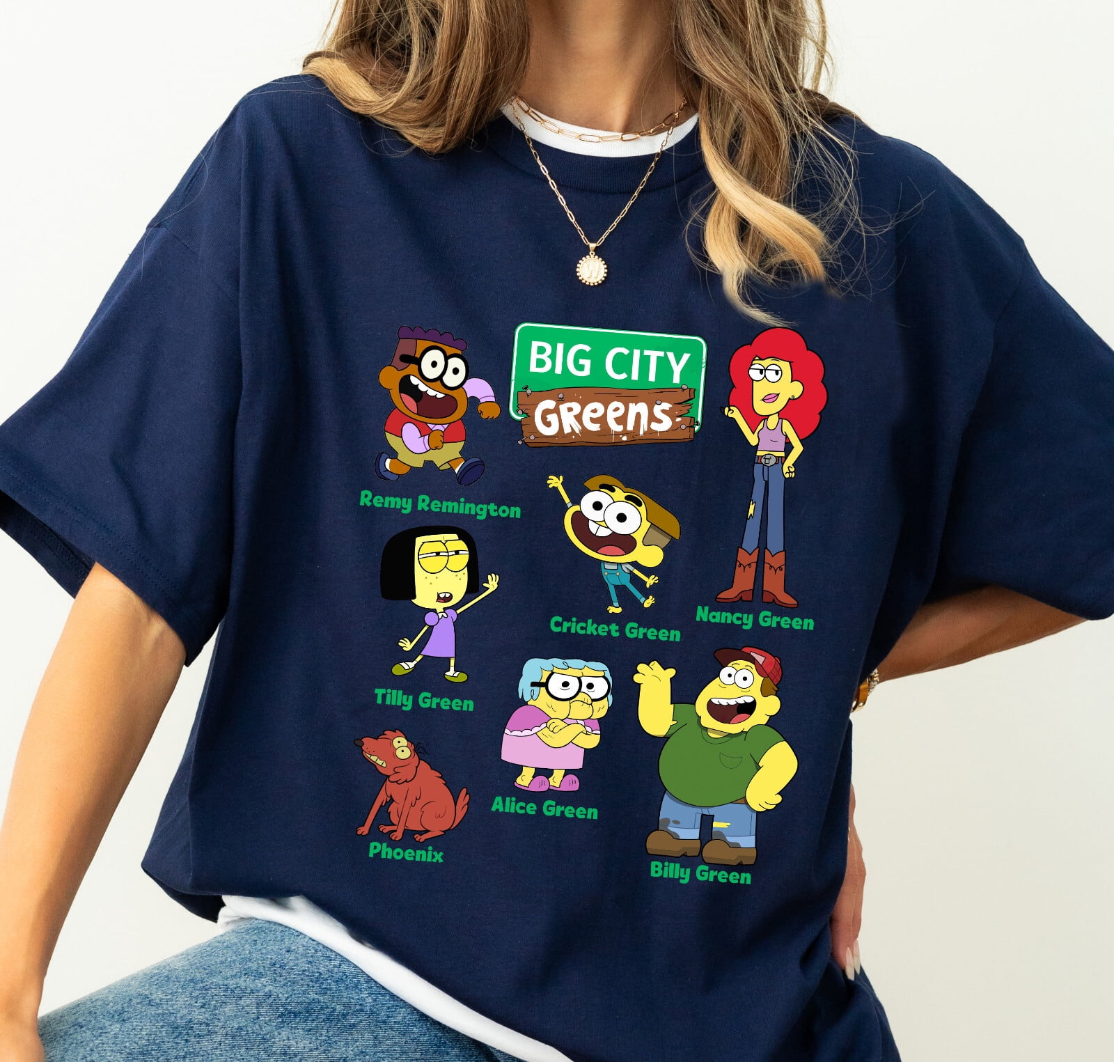 Disney Big City Greens Characters Group Cricket Tilly Family Cartoon T ...